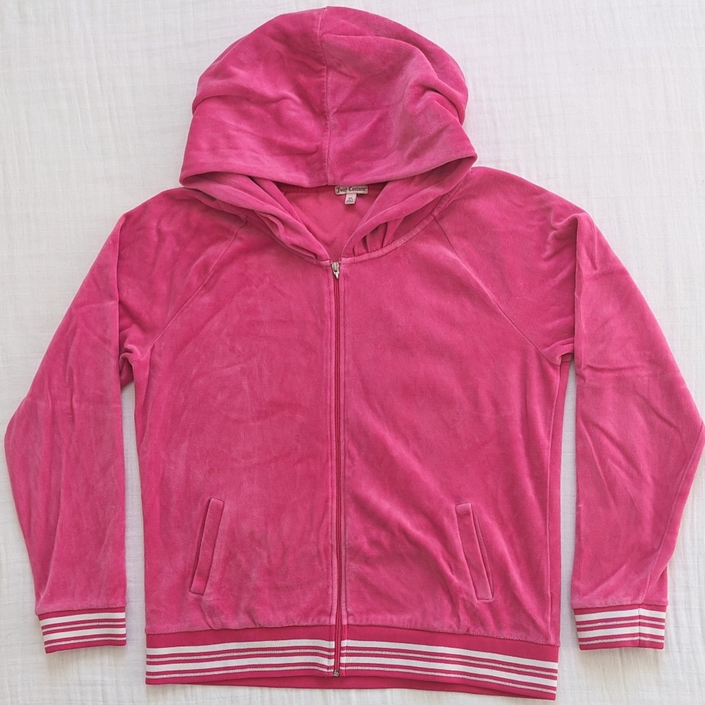 Juicy Couture Y2k Velour Track Jacket Womens Xl Pink … - Gem